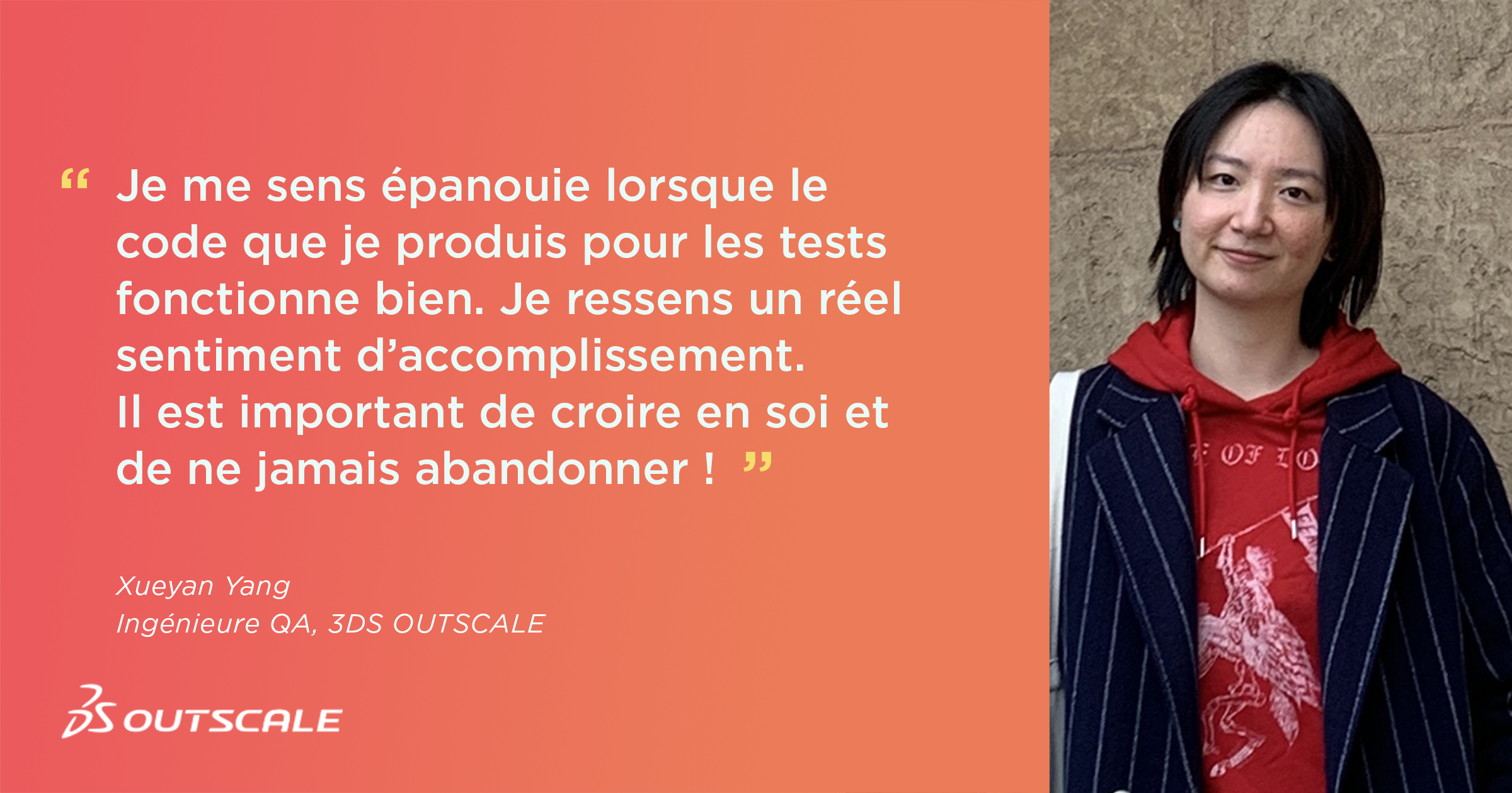 Xueyan : la persévérance, la clé de la réussite - OUTSCALE blog